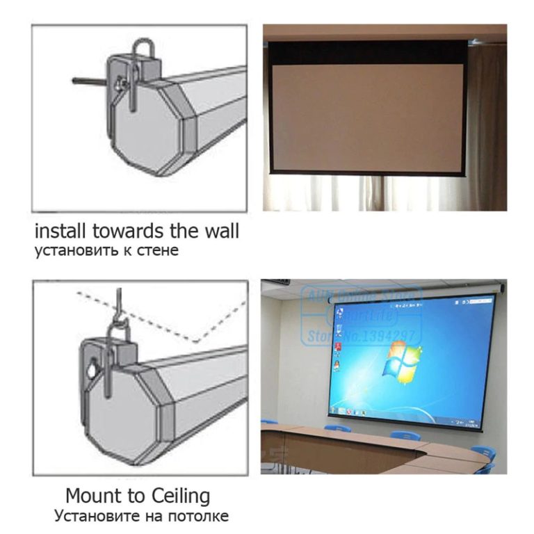 AUN 16:9 Motorized Screen | AUN Projector Bangladesh