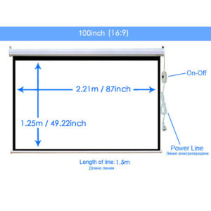 AUN 16:9 Motorized Screen | AUN Projector Bangladesh